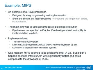 Layers of Computer Science, ISA and uArch Alexander Titov 20 September ...