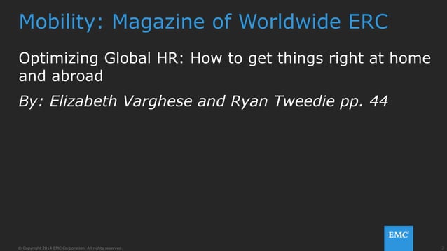 Mobility & HR | PPT