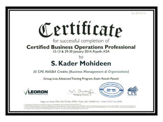 CBOP certificates | PPSX