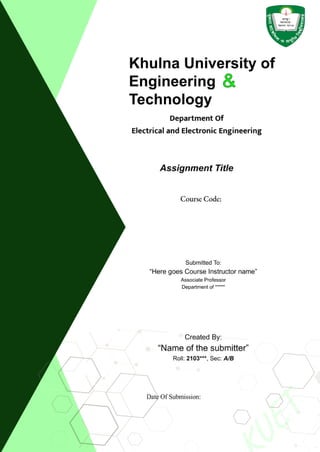 KUET Assignment Cover Page.pdf