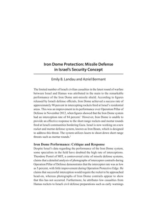 Iron Dome Protection_ Missile Defense in Israel’s Security Concept ...