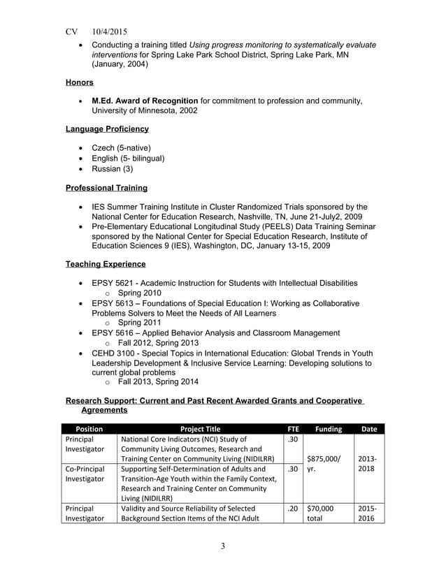 CV Ticha UNICEF | DOC | Education industry | Industries