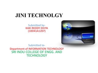 JINI TECH PPT | PPTX