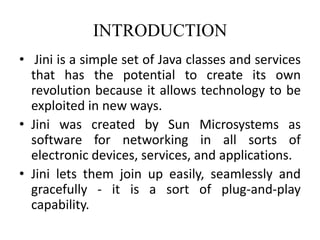 JINI TECH PPT | PPTX