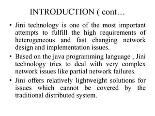 JINI TECH PPT | PPTX