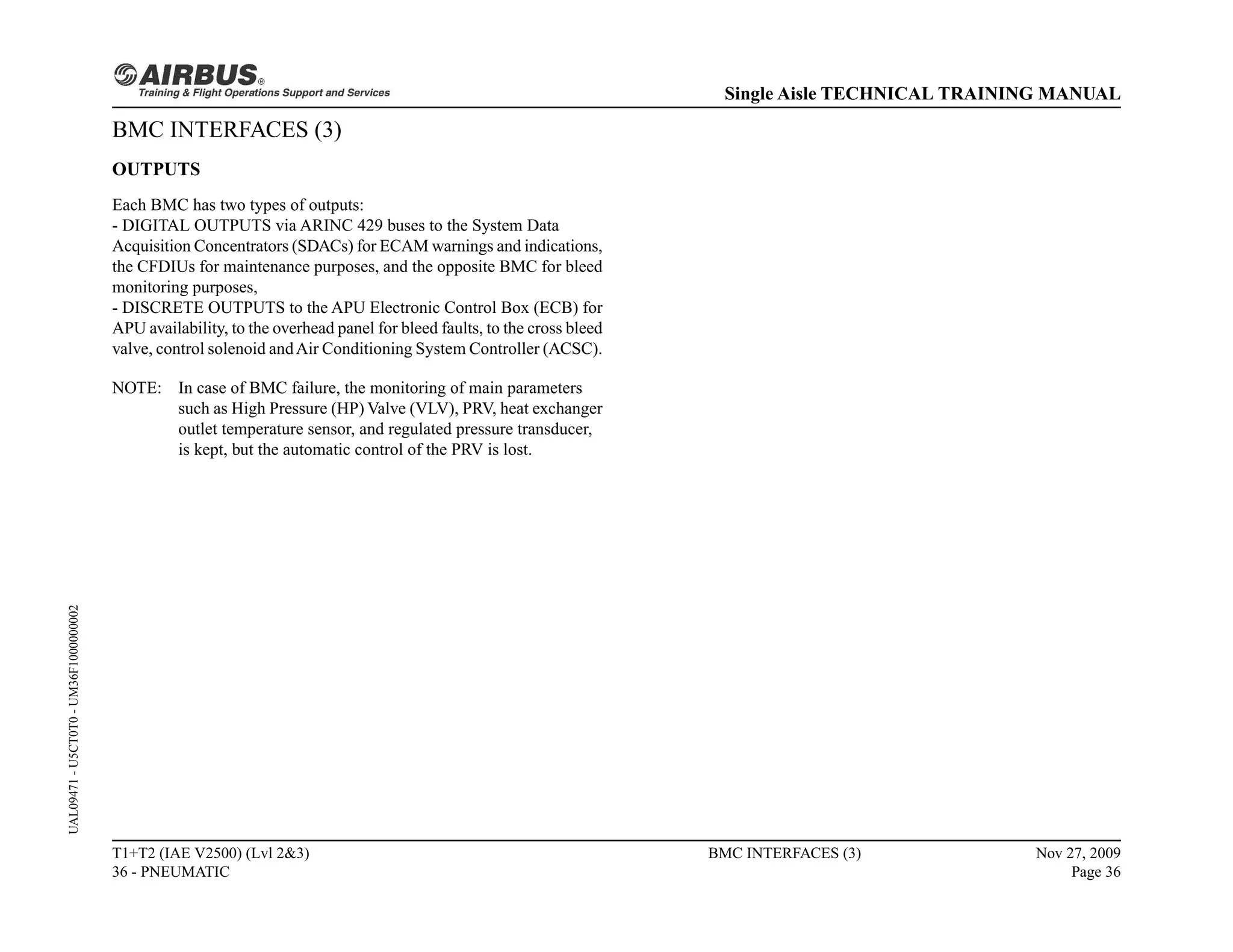 36-Pneumatic V2500 Engine Engine Engine Airbus | PDF