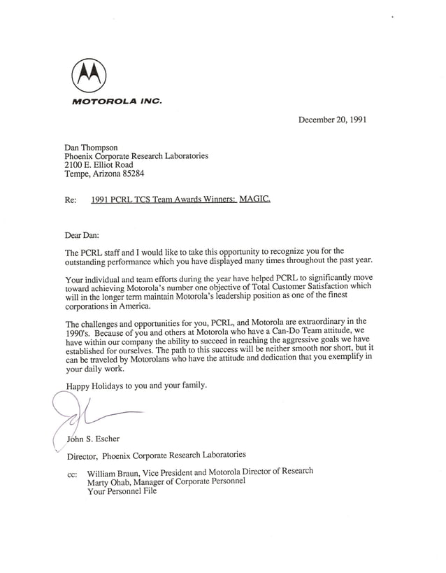 Motorola Letters | PDF
