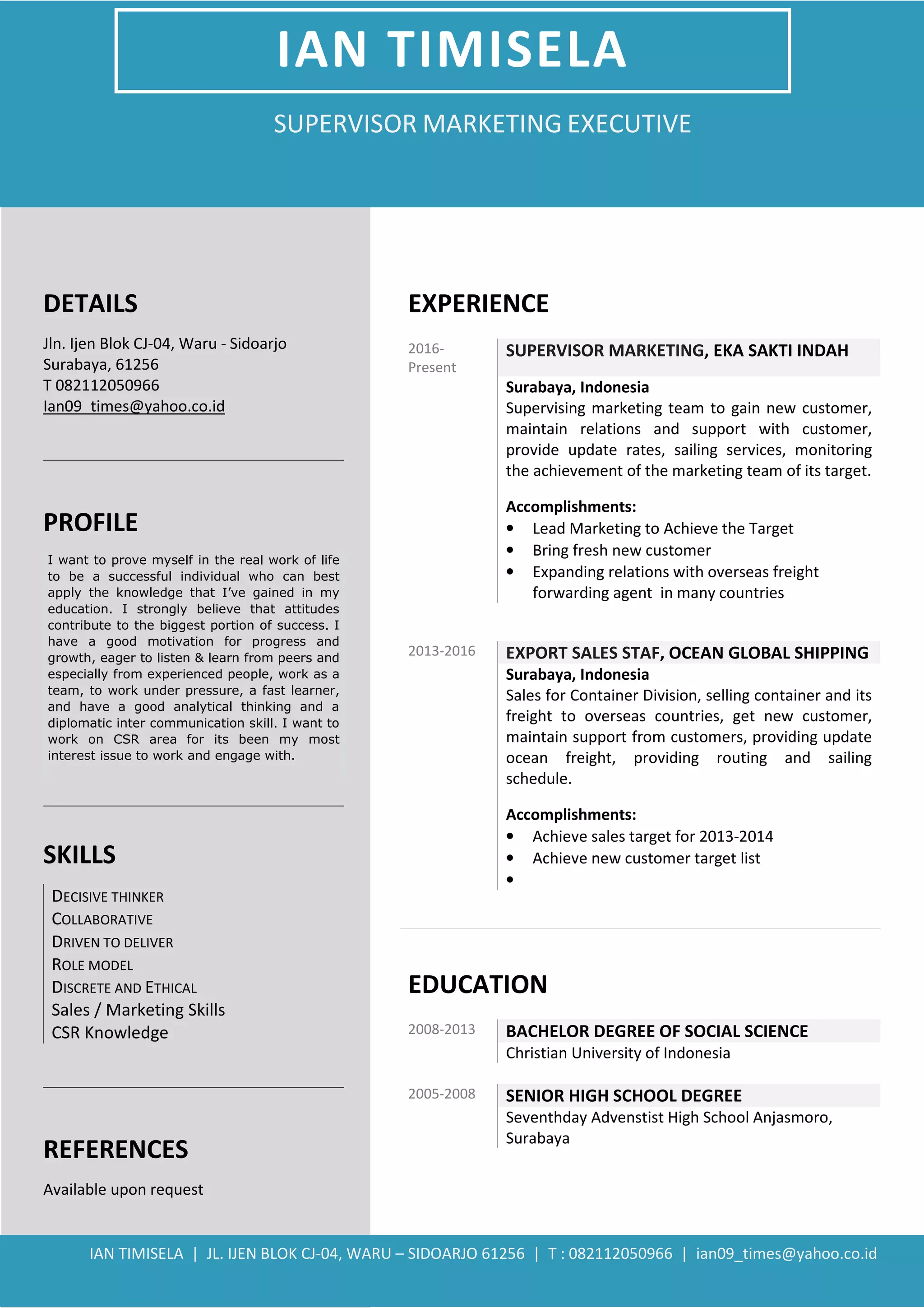 NEW CV IAN TIMISELA | PDF
