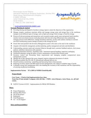 Mishra CV | PDF