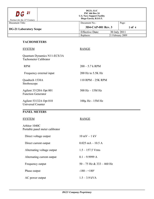DG-21 CAP 001 Rev 3 | DOC
