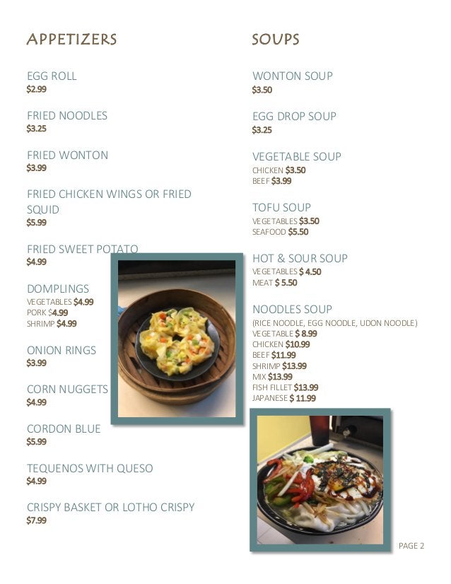 MENU LOTHO RERSTAURANT TITLE | PDF