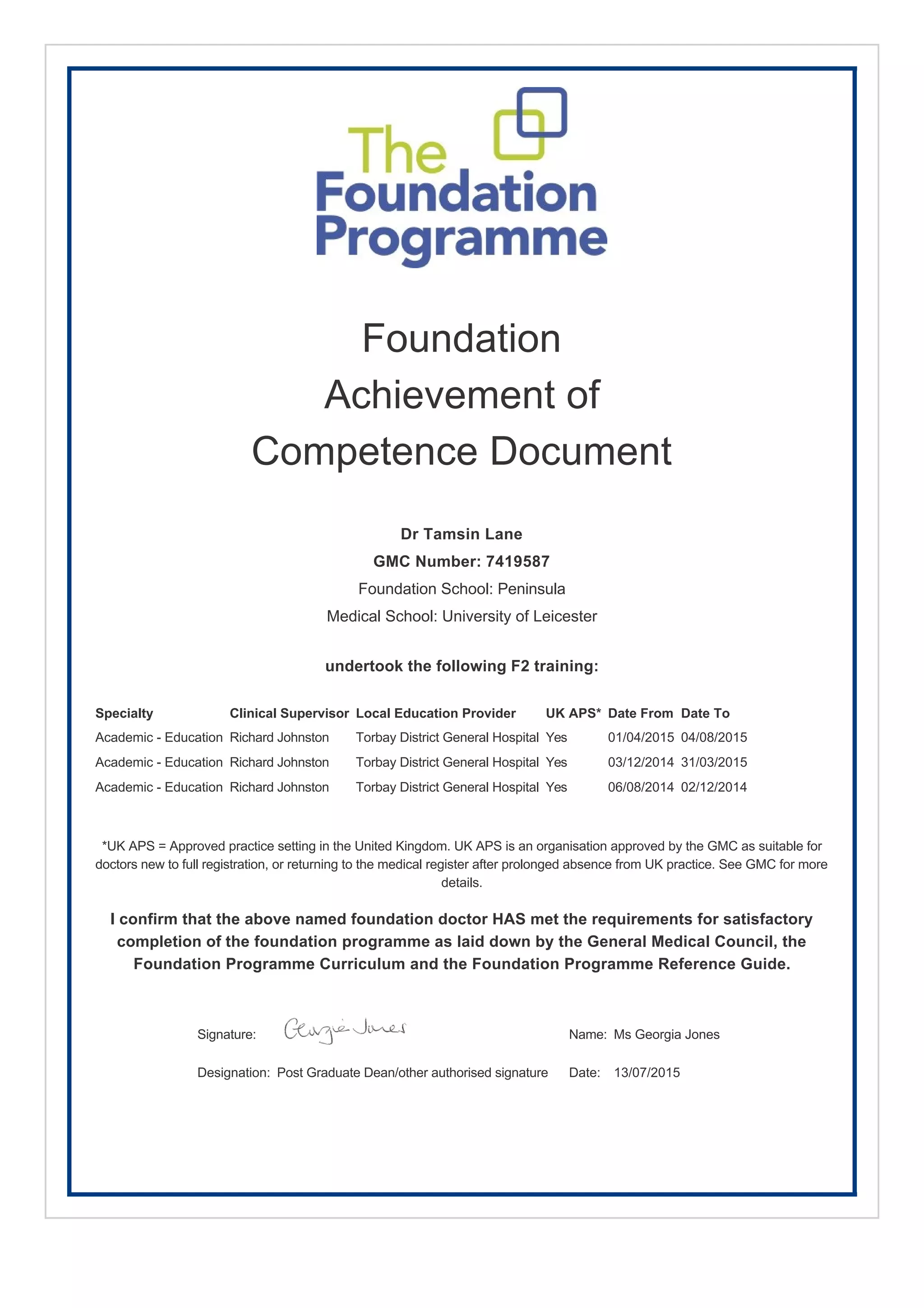FACDCertificate | PDF