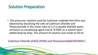 CdTe-CdS thin film in Solar Cell | PDF
