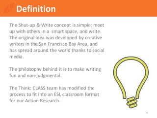 Shut-up & Write | PDF | Workshops and Classes | Hobbies & Interests