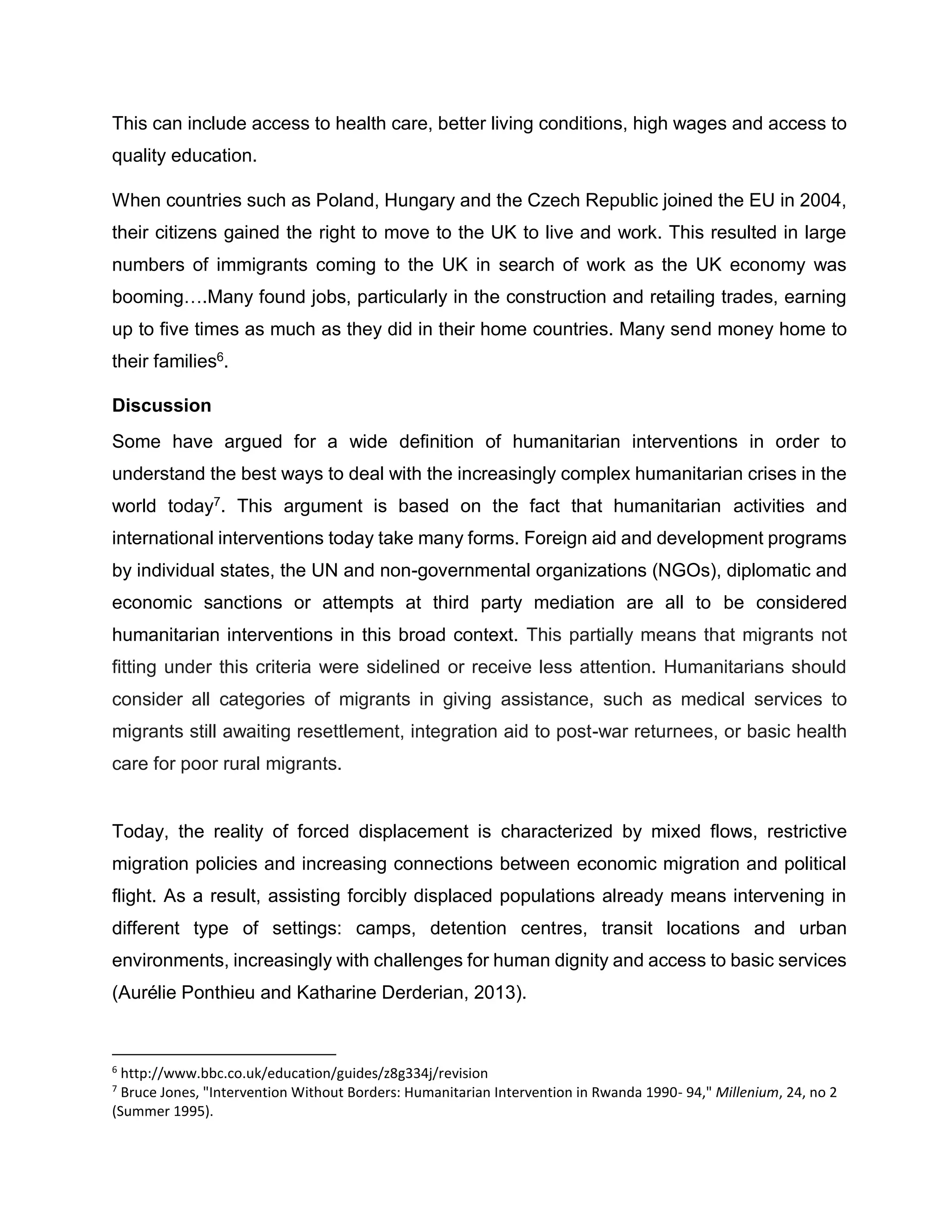 Voluntary and Forced Migration | PDF
