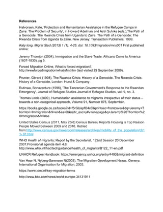 Voluntary and Forced Migration | PDF