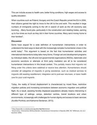 Voluntary and Forced Migration | PDF