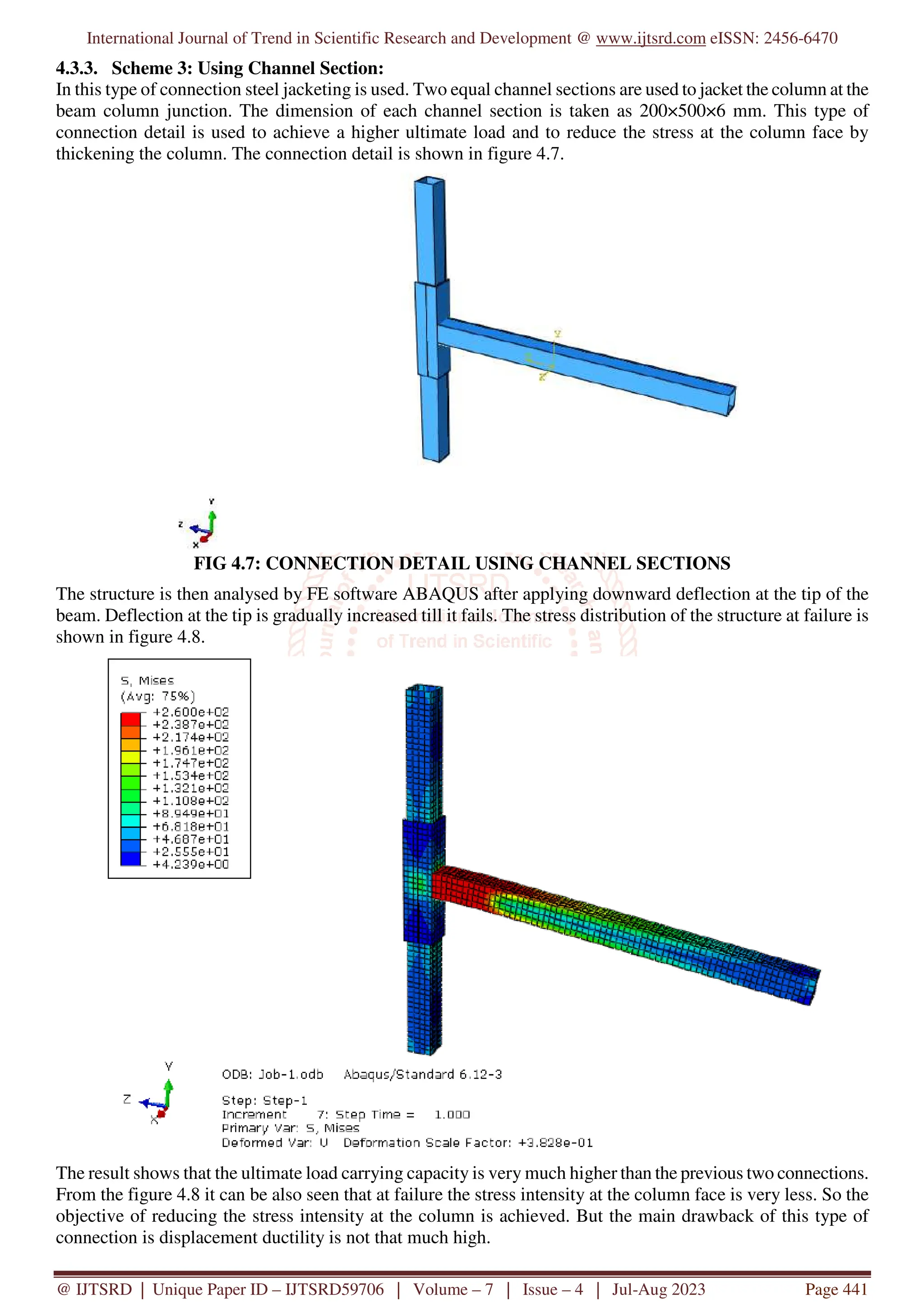 Analysis and Modeling of Steel Square Hollow Beam to Square Hollow ...