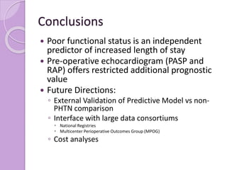 Excerise Tolerance and Post-Operative Outcomes in Patients with ...
