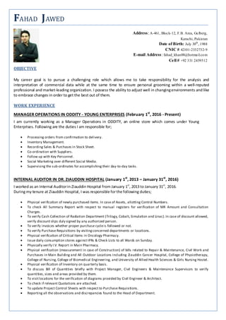CV | PDF | Business | Business and Finance