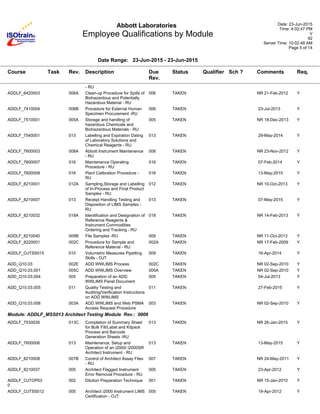 training record | PDF