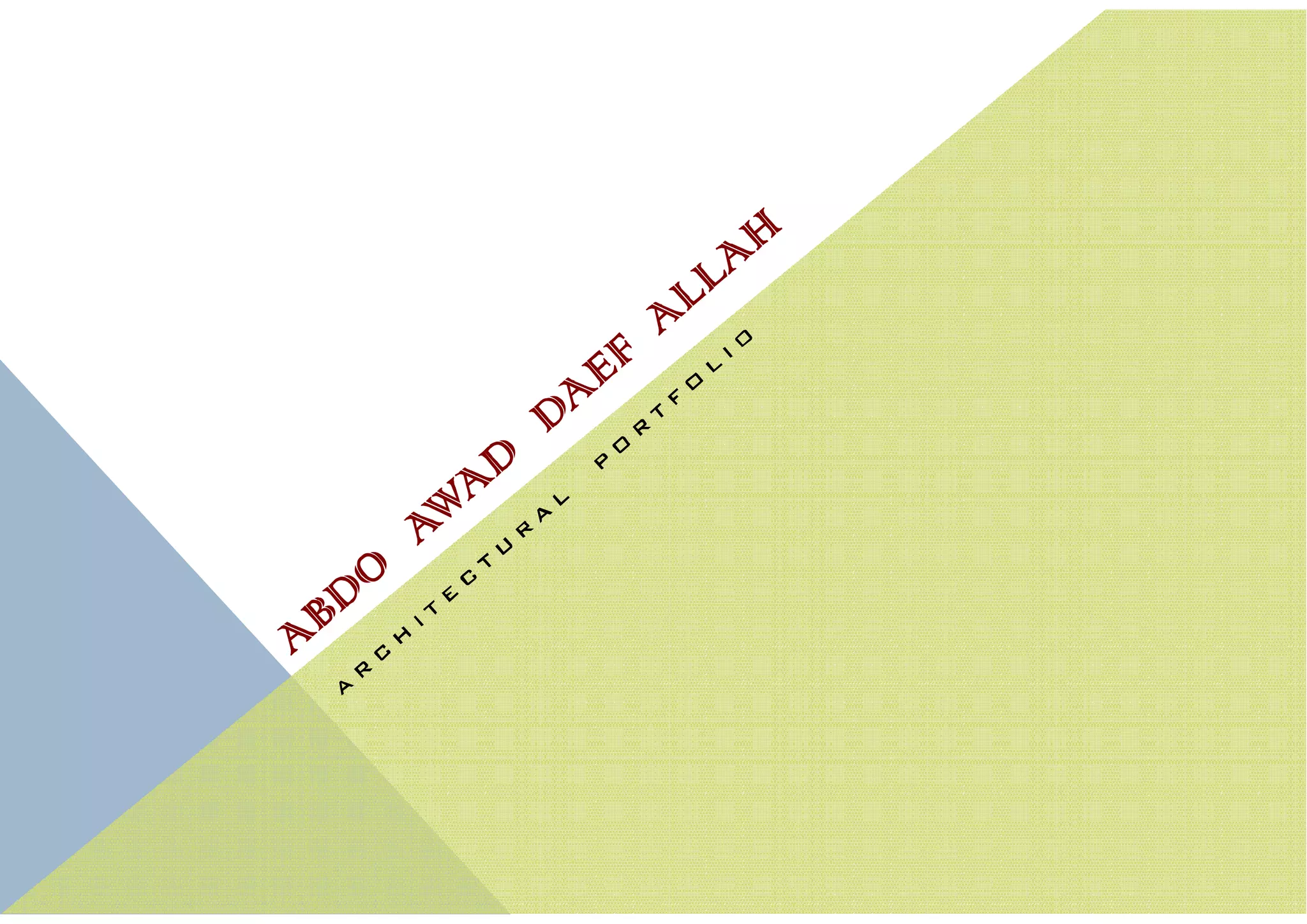 Abdo Awad Daef Allah Portfolio | PDF