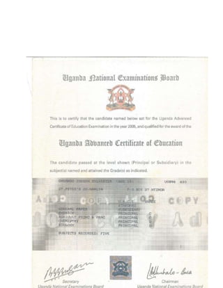 A Level Certificate | DOCX