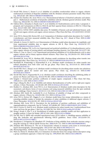 Solubility of sorbic acid in organic mono solvents calculation of ...