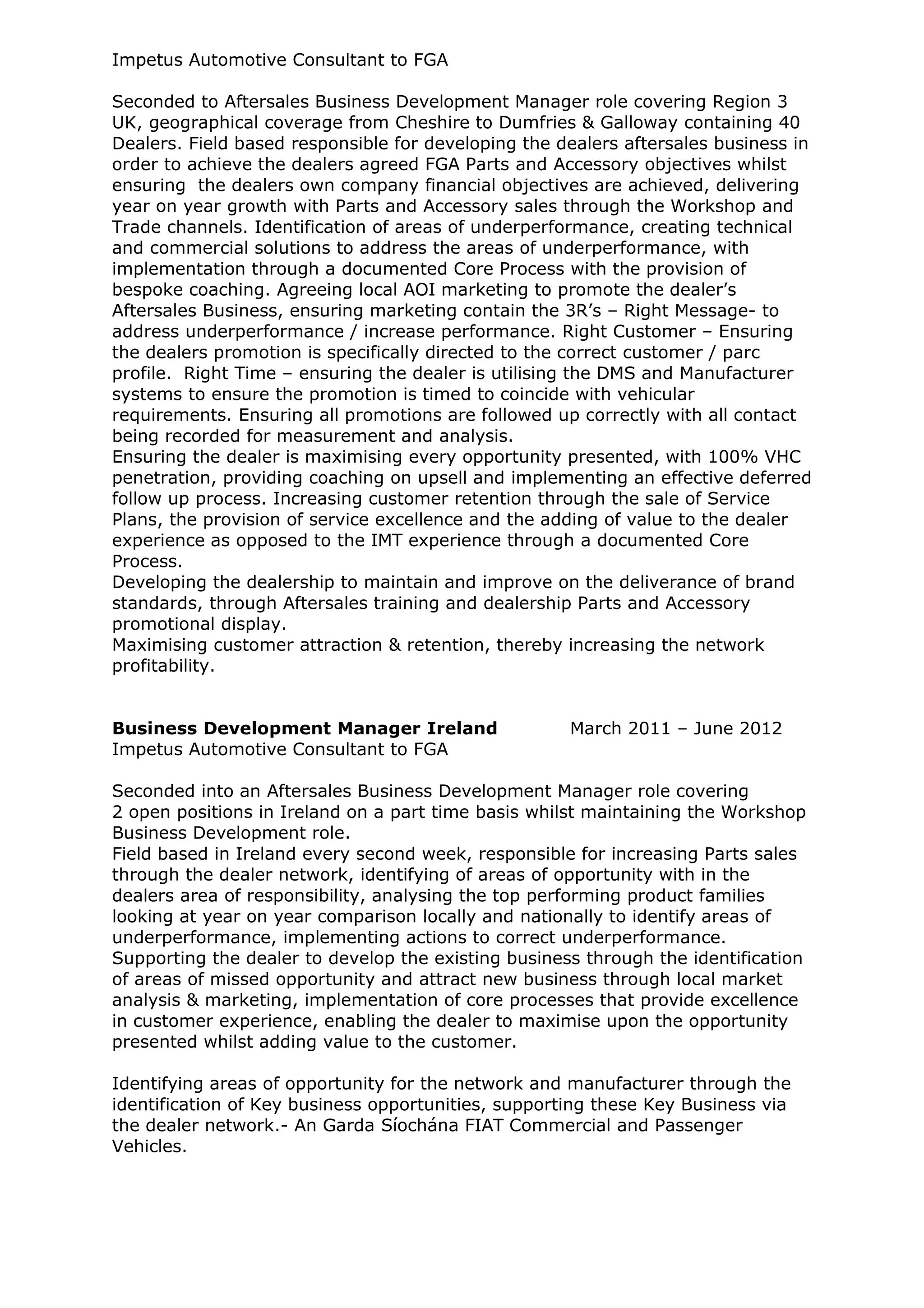 Paul Godfrey-Watson CV June 2015 | PDF