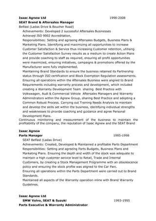 Paul Godfrey-Watson CV June 2015 | DOC