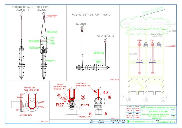 Lifting Plan for INSTALLATION XCR40 & XCR41 by using Crawler Crane ...