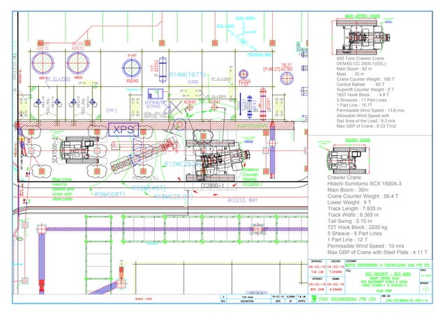Lifting Plan for INSTALLATION XCR40 & XCR41 by using Crawler Crane ...
