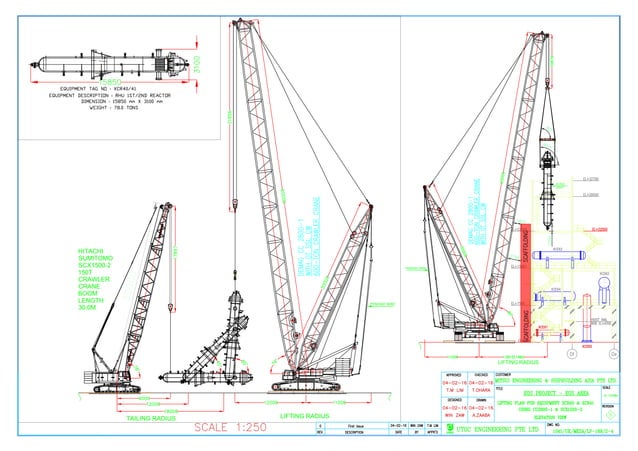 Lifting Plan for INSTALLATION XCR40 & XCR41 by using Crawler Crane ...
