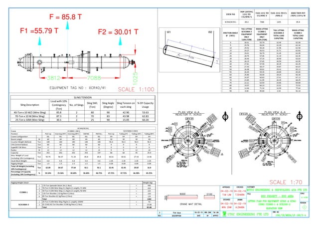 Lifting Plan for INSTALLATION XCR40 & XCR41 by using Crawler Crane ...