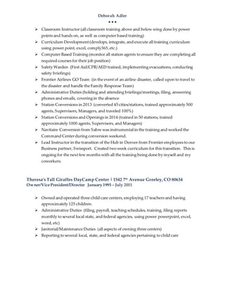 Deborah Adler Resume | DOCX