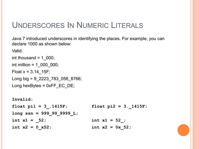 Java New Features | PPTX