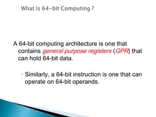 64bitsprocessor | PPT