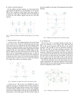64 bit sram memory: design paper | PDF