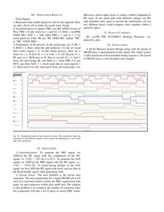 64 bit sram memory: design paper | PDF