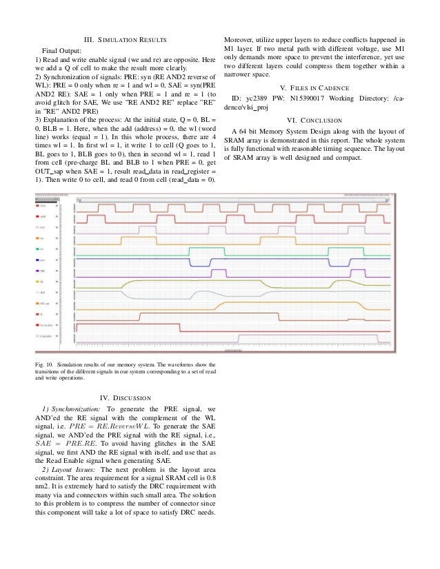 64 Bit Sram Memory Design Paper 