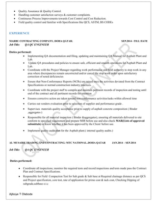 Engr. Bode CV corrted-Road | DOC