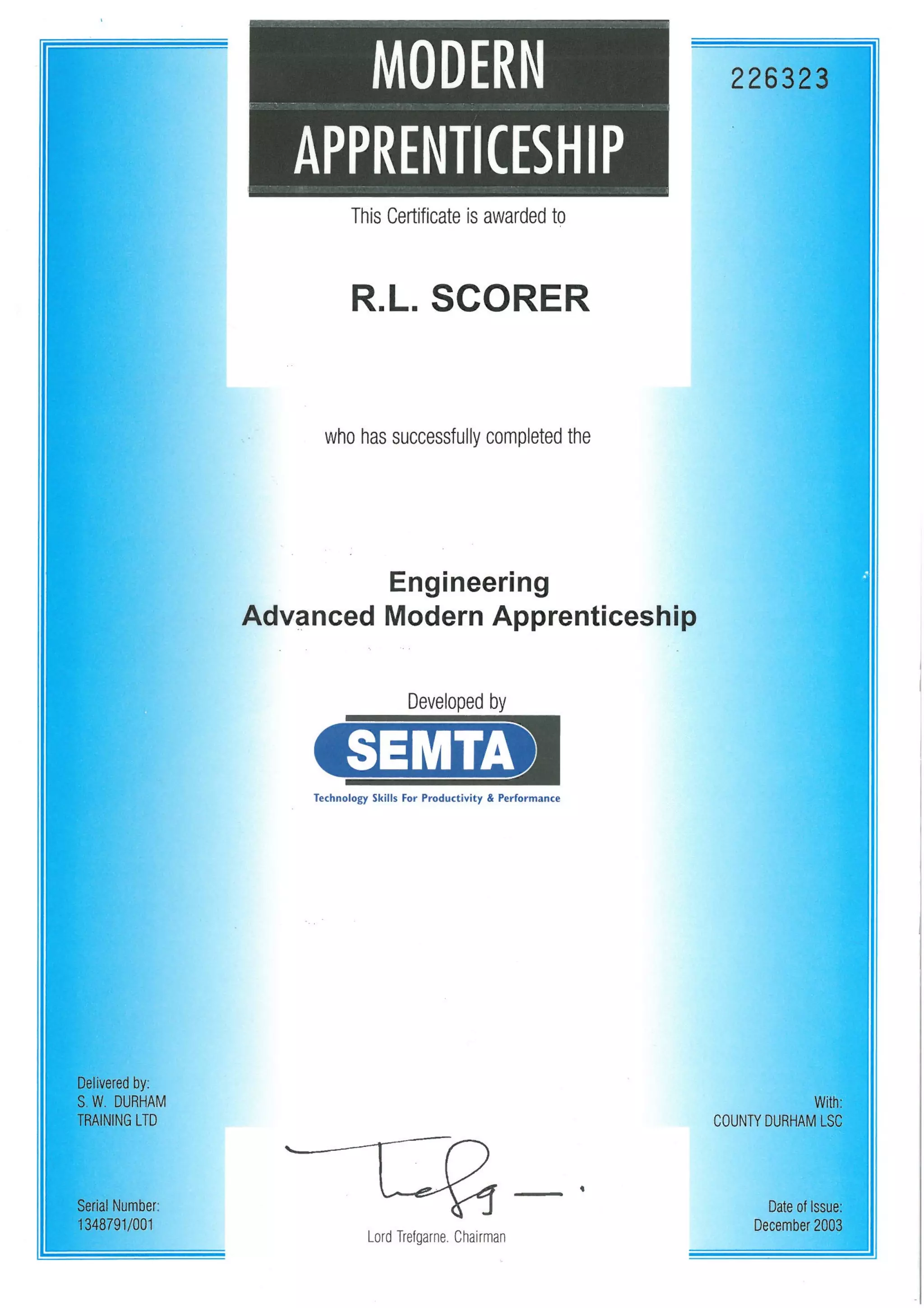 Advanced Apprenticeship | PDF