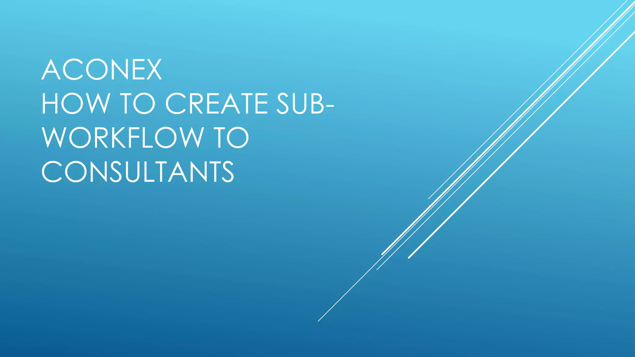 ACONEX-workflow System | PDF