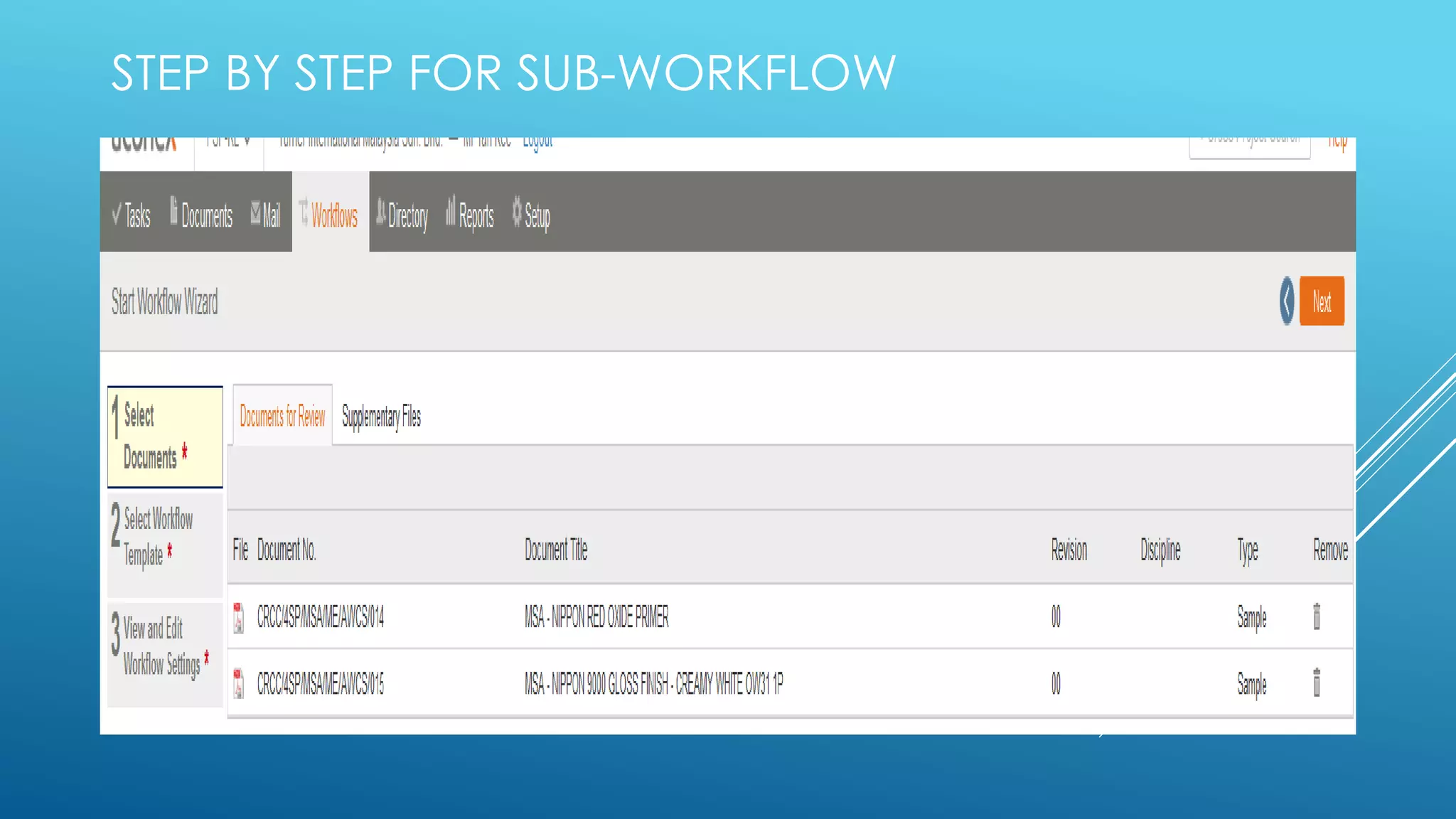 ACONEX-workflow System | PDF
