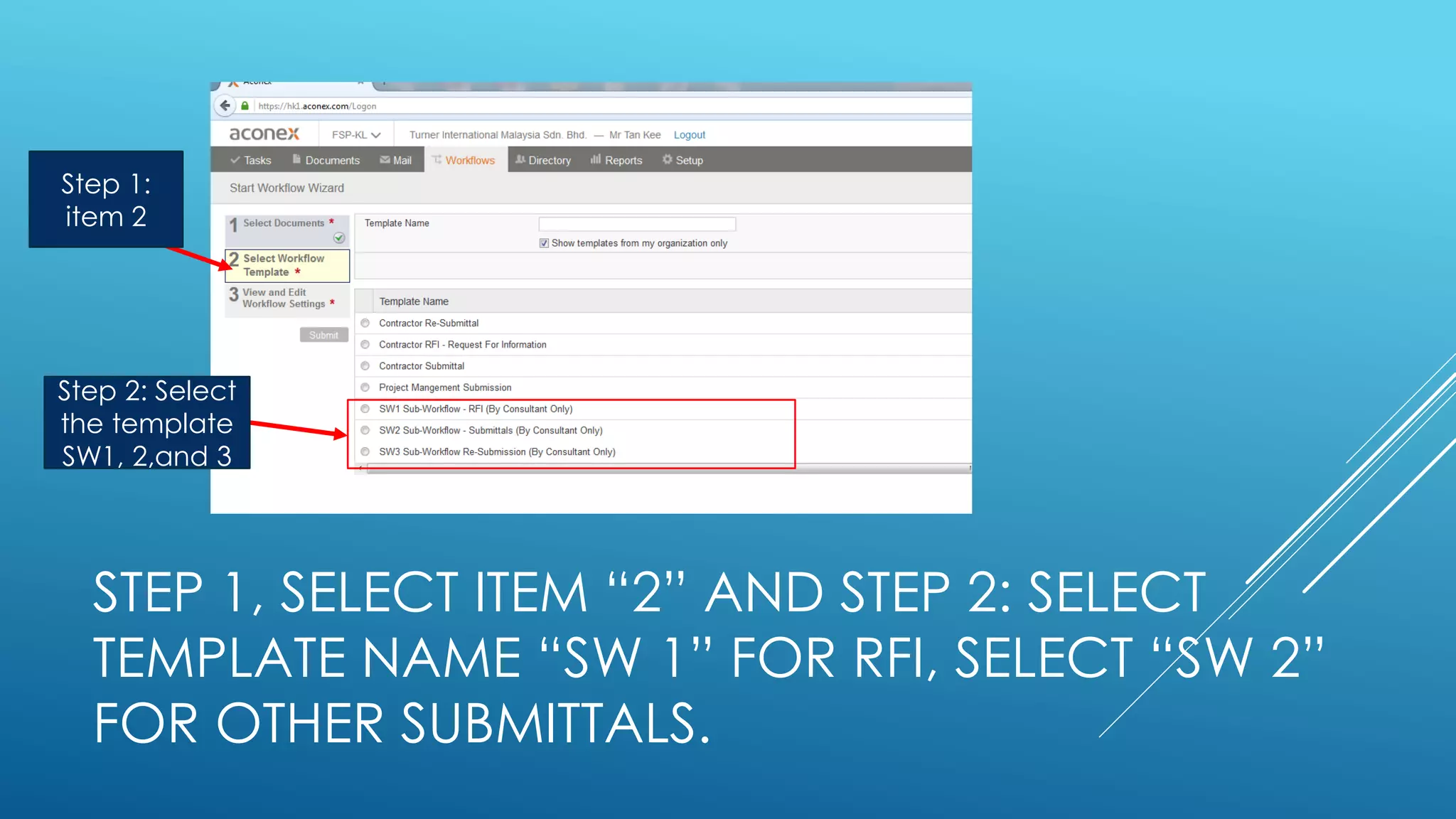 ACONEX-workflow System | PDF