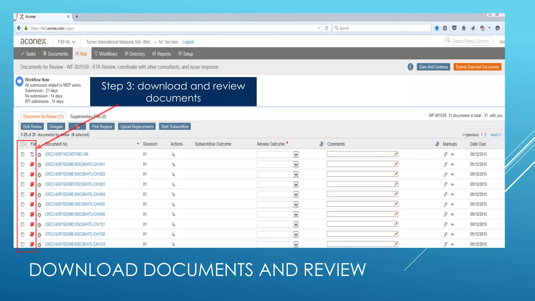 ACONEX-workflow System | PDF