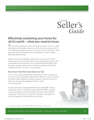 Home_Sellers_Guide | PDF | Real Estate Industry | Industries