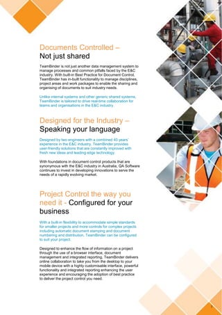 TeamBinder New Brochure 1.0 | PDF