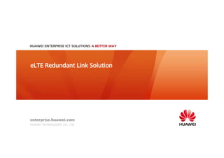 eLTE Redundant Link Solution ICT Safe City Project | PDF | Computer Networking | Computing