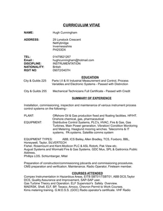 Hugh Cunningham CV | PDF